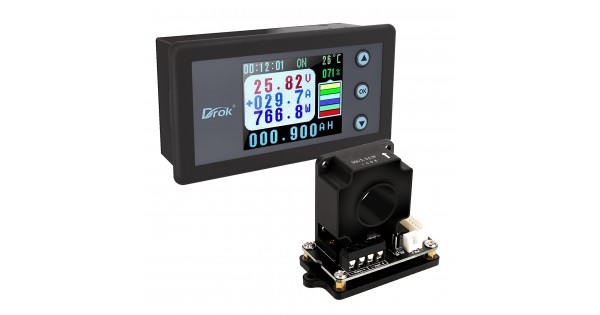 Charge-Discharge Multi Testers, DROK 0-120V 50A DC Power Meter with ...