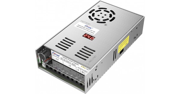 DROK 24V Power Supply, AC 110V/220V to DC 0-24V 20A 480W Buck Converter ...