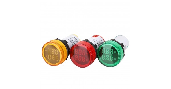 DROK AC Volt Amp Meter, 3pcs AC 60-500V 100A Voltage Current Monitor ...