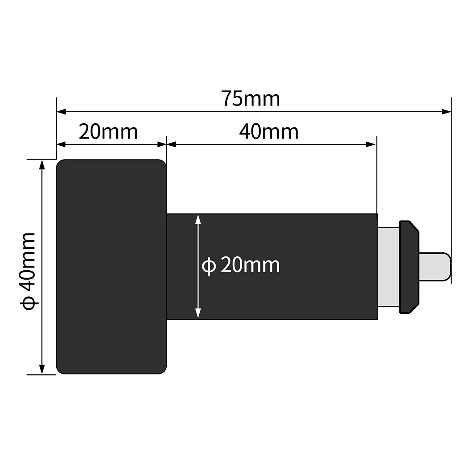 DROK Digital Voltage Temperature Monitor, Car Charger USB Charge for ...