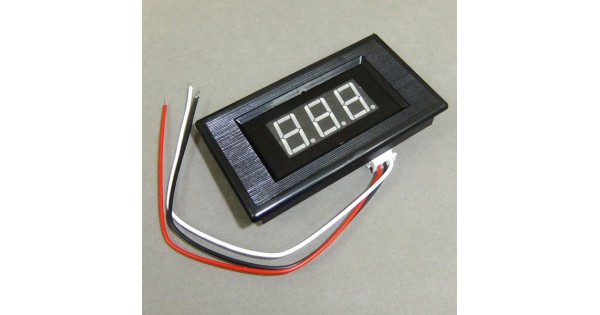 Digital Meter DC 0~100V Voltage Meter Red/Blue/Green Led display ...