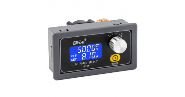 DC Buck Converter 6-55V to 0-50V 8A 400W 6V 12V 24V 36V 48V Constant Voltage and Constant ...