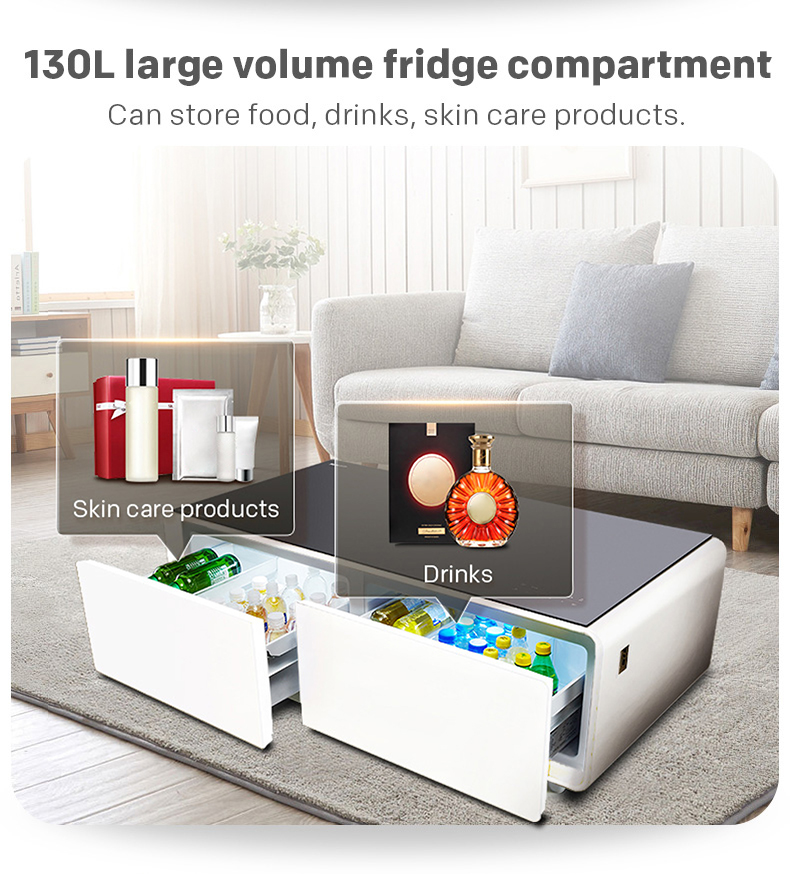 Smart Intelligent Music Refrigerator with Bluetooth Speaker and Double ...